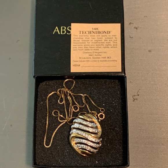 Technibond | Jewelry | Absolute 4k Gold Technibond Pendant With Chain ...